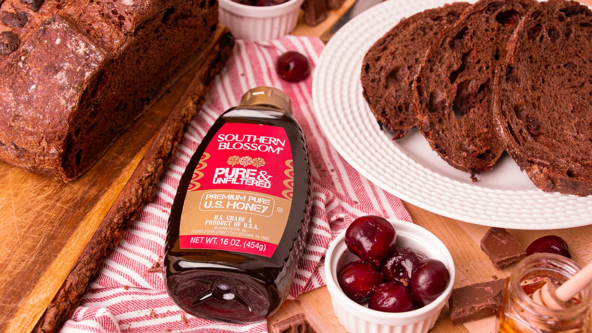 Chocolate Cherry Bread - Golden Blossom Honey